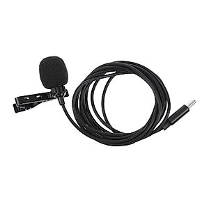 ERINGOGO Lavalier Microphone Mini USB Microphone Wireless Lavalier Mic Lapel Microphone Omnidirectional Lavalier Mic Omnidirectional Microphone Collar Clip Microphone USB-c Microphone TPE