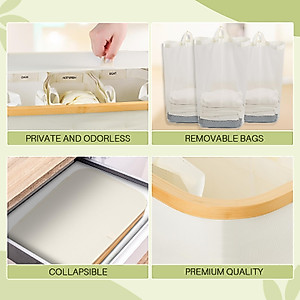 Laundry Hamper 3 Section, 145L Dirty Clothes Hamper with Lid, Extra Large Laundry Basket Organizer with Removable Inner Bags & Labels for Laundry Room, Bedroom, Beige