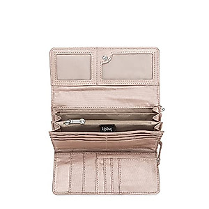 Kipling Rubi Large Wristlet Wallet Quartz Metallic