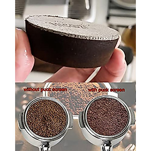 53.5mm Espresso Puck Screen, Reusable 1.7mm Thickness 100μm Stainless Steel Professional Barista Coffee Filter Mesh Plate for Espresso Portafilter Filter Basket (53.5mm)