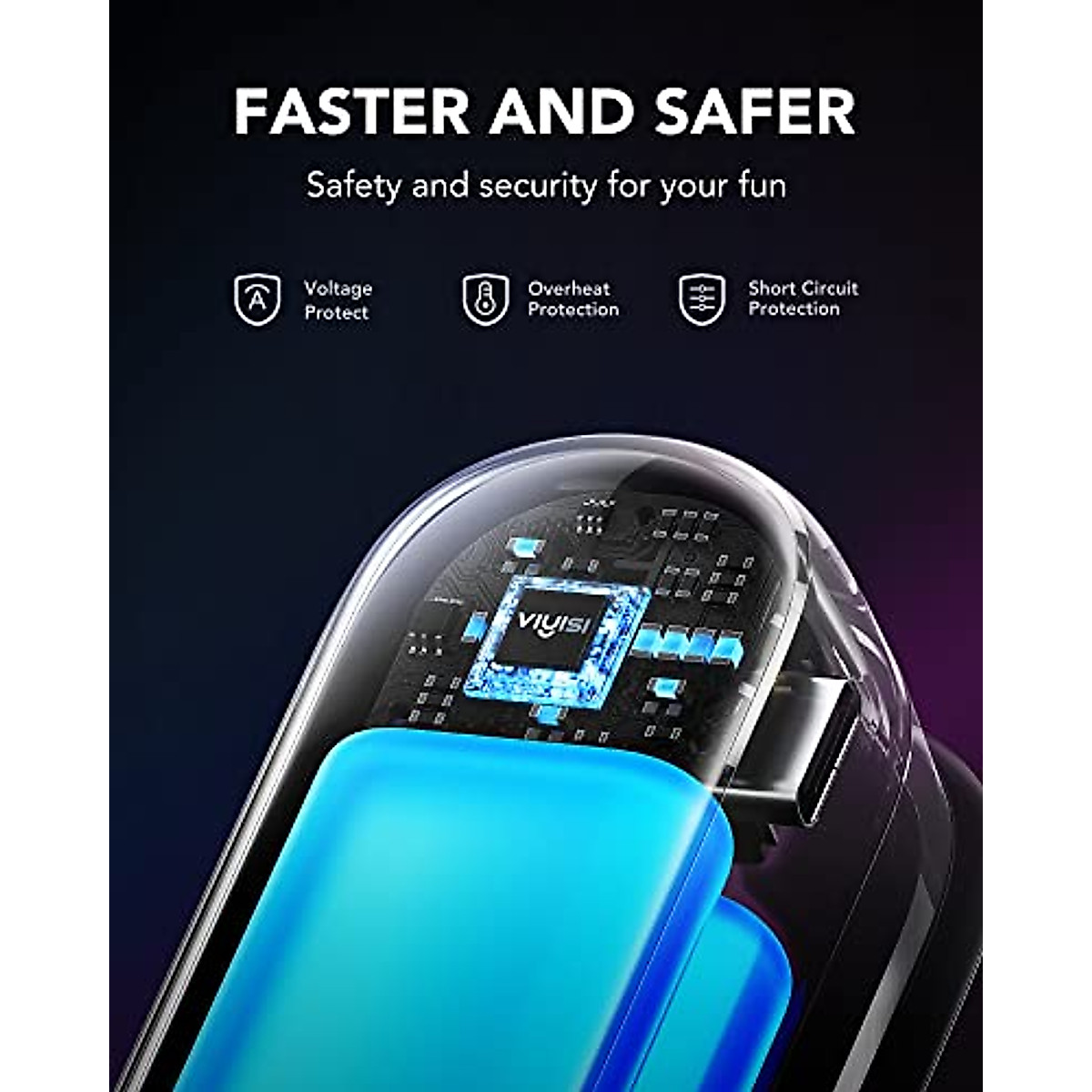 VIYISI Battery Pack for Oculus Quest 2, 5000mAh Portable Charger for Meta Quest, Power Bank for VR Accessories Extend Extra 2-4 Playtime