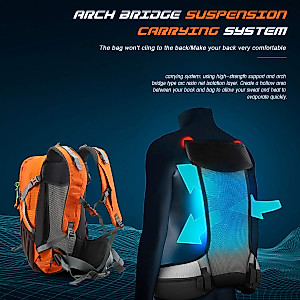 LOCALLION Hiking Backpack 30L Hiking Daypacks Bike Backpack, Travel Daypack for Trekking Mountaineering Camping Men Women