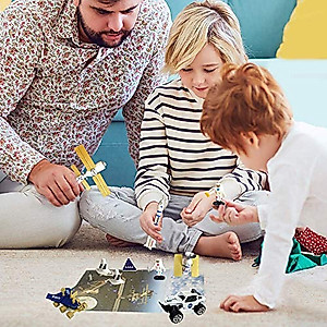 ArtCreativity 10 Pc Space Explorer Toy Kit, Pretend Play Set with Astronaut Figurines, Robotic Exploration Truck, Diecast Metal Vehicle, NASA Sign and More, Best Gift for Exploring Boys and Girls