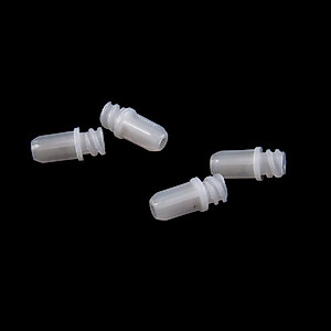MEETOOT 50pcs Luer Lock Syringe Tip Caps Disposable Plastic Syringe Cap for Liquid Sampling in the Laboratory