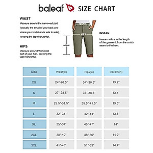 BALEAF Women's Hiking Shorts Bermuda Long Knee Length Quick Dry Stretch Elastic Waist for Camping, Travel Sage Green Size L