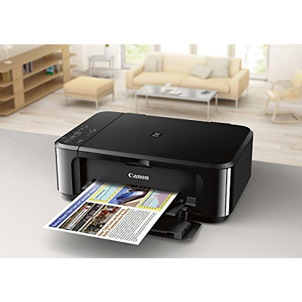 Canon PIXMA MG3620 Wireless All-In-One Color Inkjet Printer with Mobile and Tablet Printing, Black (Renewed)
