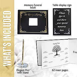 Funeral Guest Book for Memorial Service with Picture, Guest Book for Funeral with Signature Pen, Celebration of Life Guest Book, Memorial Service Guest Book, Memory Book for Celebration of Life