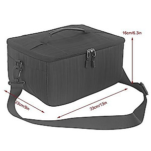 Koolertron Camera Case Dslr Camera Insert Bag Purse Universal Liner Lens Pouch Partition Protective Cover Waterproof Sleeve for Cannon/Nikon/Sony (Black)