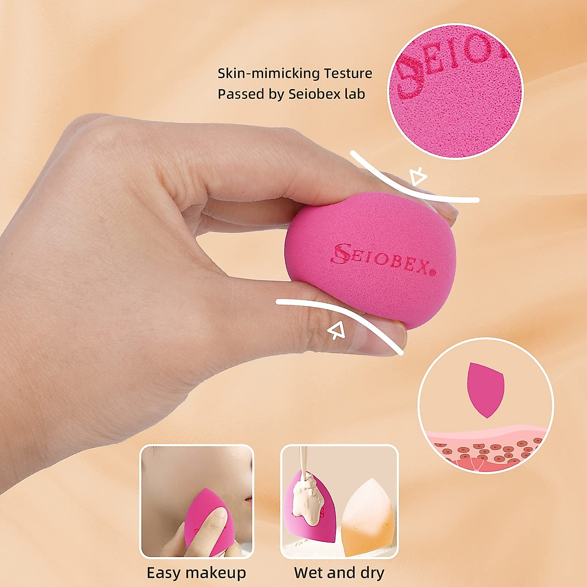 SEIOBEX All in One Makeup kit for Women Full Kit with Blending Brush, 12 Colors Eyeshadow Palette, Liquid Lipstick Kit, Sponge, Eyebrow Soap, Foundation, Primer, Sponge, Eyeliner Stamp - 14 in Pack