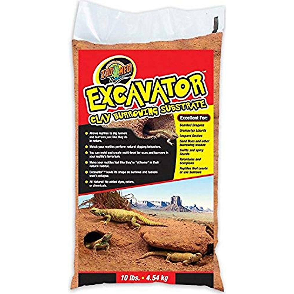 Zoo Med Excavator Clay Burrowing Substrate, 10 Pounds