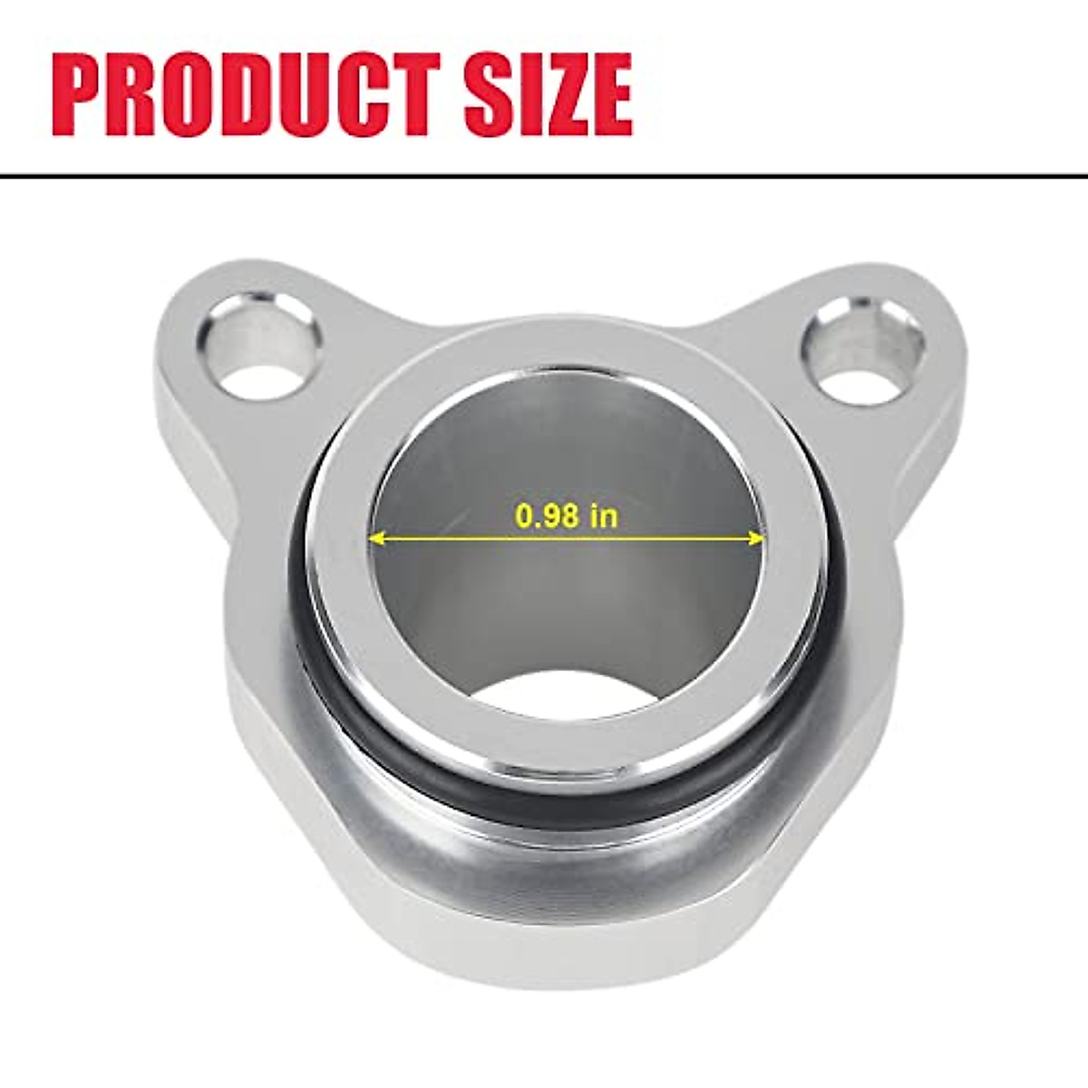 Aluminum Water Hose Fitting Upgrade Fit for BMW 1 3 5 6 7 Z4 (Engine N52 N53 N54 and N51 3.0-litre),Replaces# 11537541992 11537544638 Engine Coolant Hose Flange