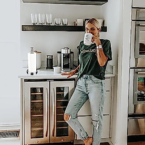 Aeibun Standing Napkin Holder Countertop - Napkin Roll Rack for Bathroom, Kitchen Counter,Apartment,Farmhouse(Silver)