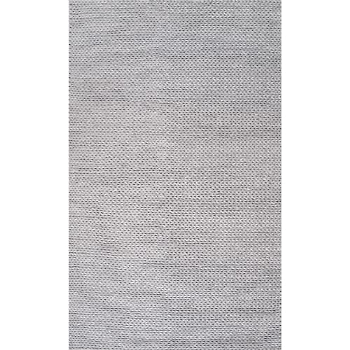 nuLOOM Penelope Braided Wool Area Rug, 4x6, Light Grey