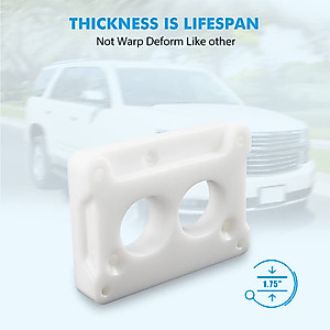 NICECNC TBI Intake Manifold Adapter for 1.75 TBI Throttle Body to Holley 4412 2300 Compatible with Chevrolet Fits 2 Barrel Manifold 500 350 CFM For Holleys and Early Autolite Carbs