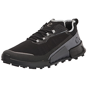 ECCO Men's Biom 2.1 Low Textile Trail Running Shoe, Black/Black/Magnet, 8-8.5