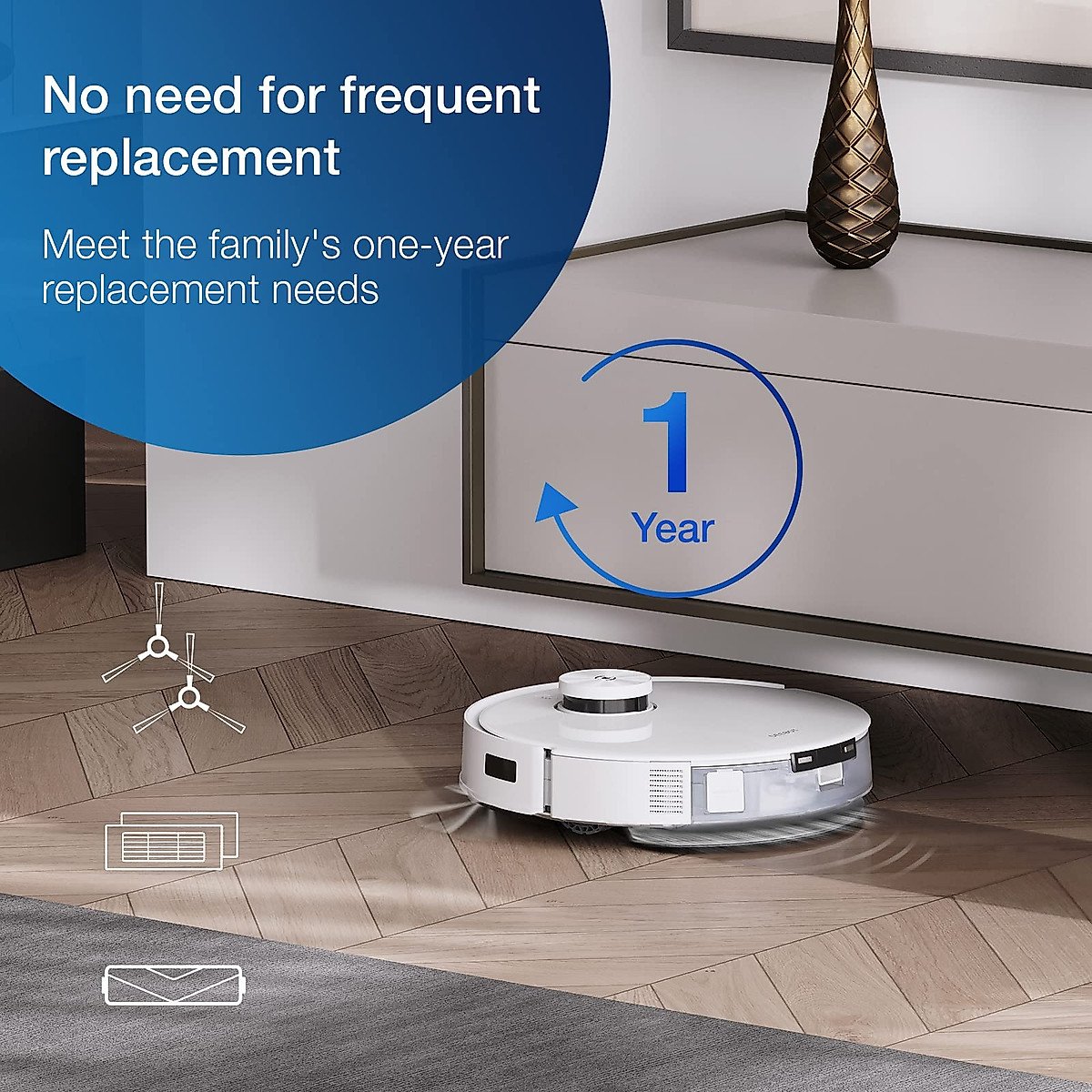 ECOVACS Accessory Pack for DEEBOT T20 Omni DKT010095, Acc Kit, White