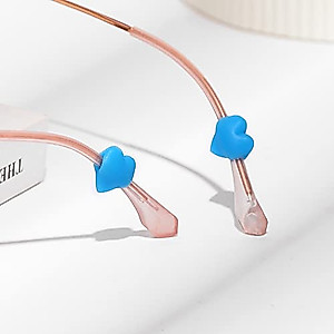 iGeyzoe 15 Pairs Silicone Eyeglasses Retainer, Eyewear Ear Grip Ear Hooks Anti-Slip Holder Eyeglasses Stoppers Temple Tips For Eyeglasses, Sunglasses, Reading Glasses