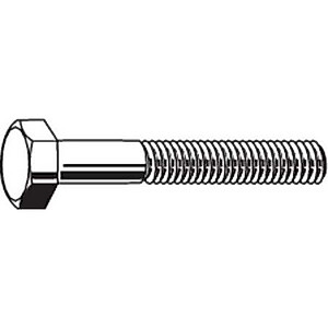 M8-1.25 x 45 mm. Class 8.8 Zinc Plated Hex Head Cap Screw, 100 pk.