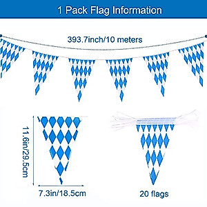 DmHirmg Oktoberfest Decorations,98 Feet Pennants Flag Banner,for Oktoberfest Cover, Letter Banner for Oktoberfest,Festival Flag Oktoberfest Party Decorations (3Pack)