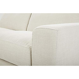 Stone & Beam Westview Love Seats, 76'' Loveseat, Cream