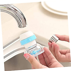 DOITOOL 3pcs 360 Sprinklers Sink Hose Sprayer Showerhead Extender Over Sink Strainer Bathroom Faucet Sprayer Nozzle Kitchen Faucet Sprayer Tap Splash Pvc Extension To Rotate