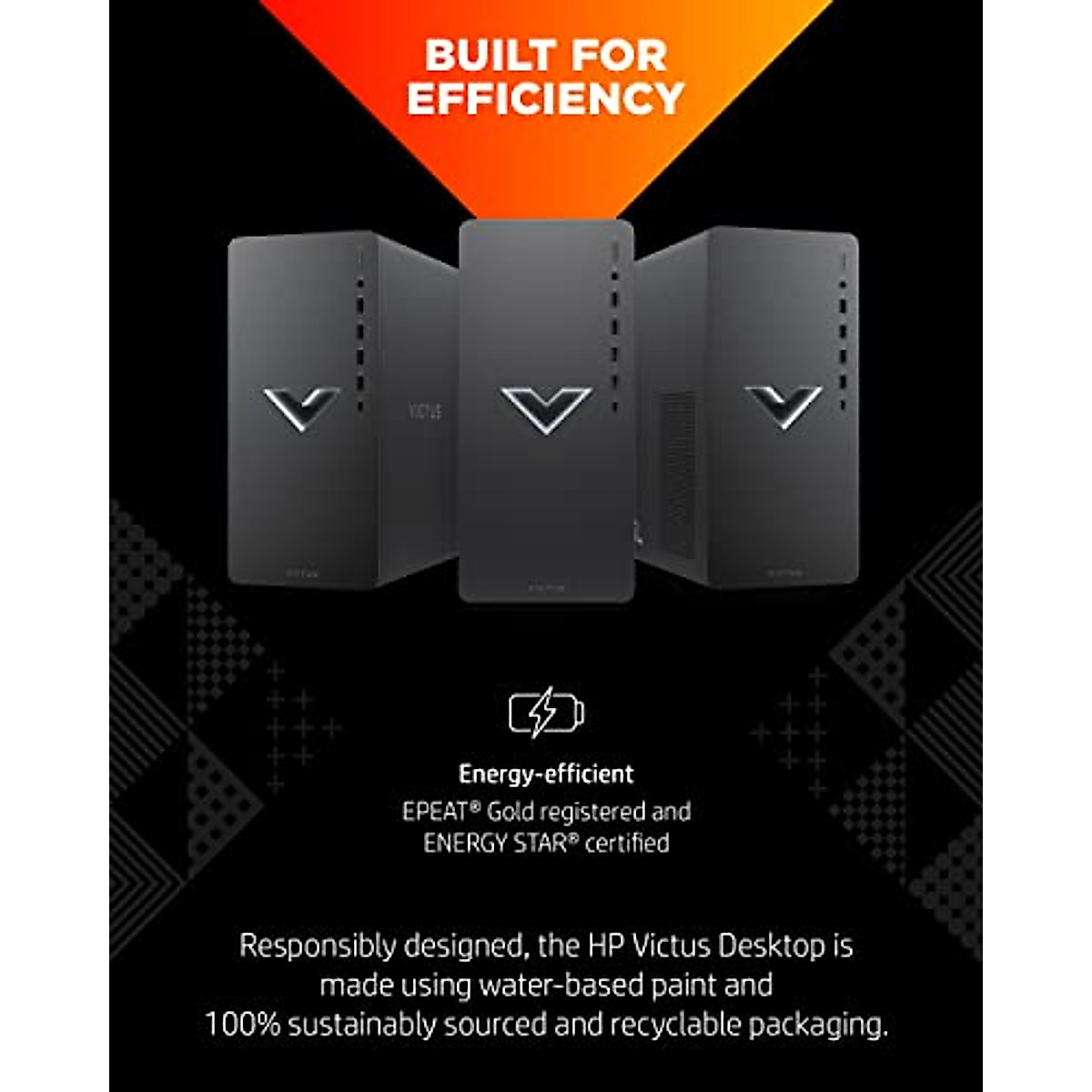 HP Victus 15L Gaming Desktop, NVIDIA GeForce RTX 1660 SUPER Graphics, Intel Core i3-12100F 8GB RAM 256GB SSD Windows 11 Home (TG02-0032, 2022)(Renewed)