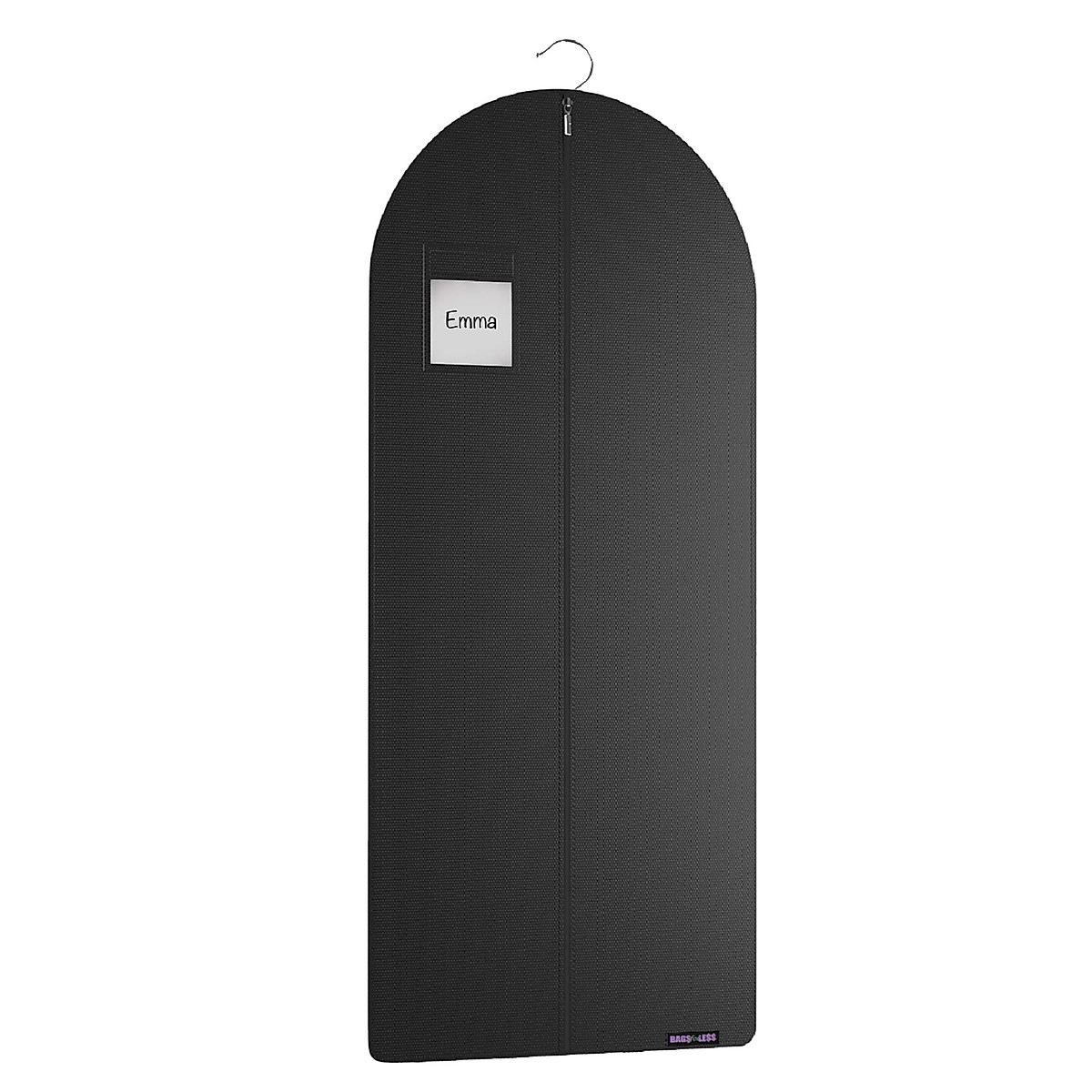 Black Garment Bag for Travel and Storage with Zipper for Suits Tuxedos Dresses and Coats 24 inch x 40 inch