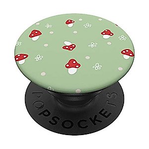Cute Little Red Toadstool Mushrooms Graphic PopSockets Grip and Stand for Phones and Tablets