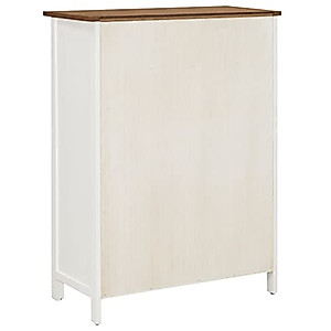 vidaXL Solid Wood Oak Shoe Cabinet Hall Clothing Shelf Storage Organizer Unit Cupboard Sideboard Living Room Shoe Rack Organization