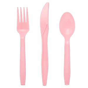 288-Pieces Watermelon Party Supplies with Plates, Napkins, Cups, and Cutlery, One In A Melon Party Decorations for Girls Summer Birthday Party, Baby Shower (Pink, Serves 48)