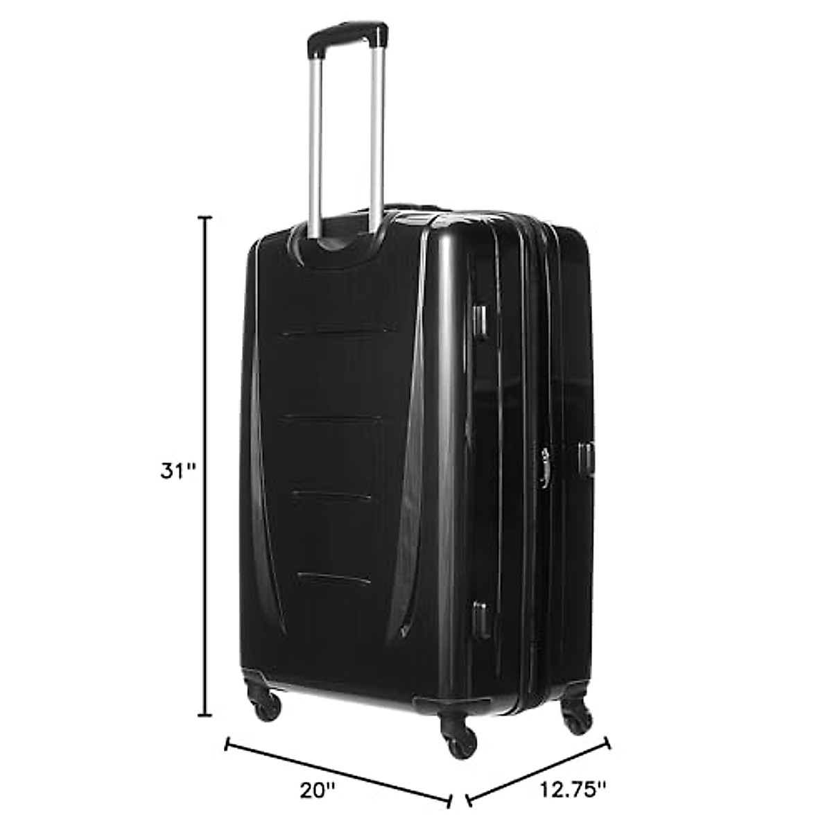 Samsonite Winfield 2 Hardside Expandable Luggage with Spinner Wheels, Brushed Anthracite, Checked-Large 28-Inch