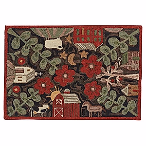 Park Designs Farm Life Hooked Rug 2' x 3'