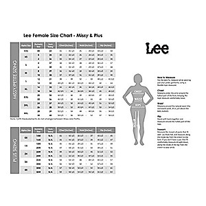 Lee Women's Missy Relaxed Fit All Day Straight Leg Pant, Black, 14 Short