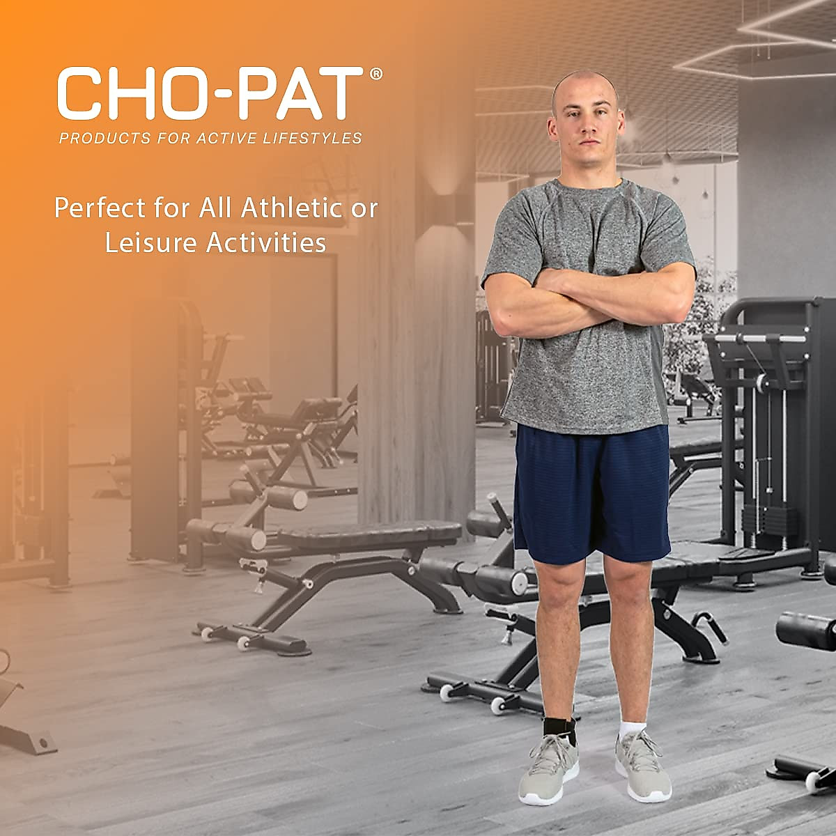 Cho-Pat Achilles Tendon Strap, Developed with Sports Medical Professionals at Mayo Clinic to Reduce Stress & Alleviate Achilles Tendonitis Pain, Large