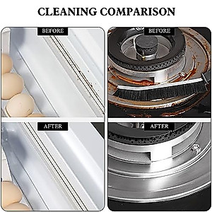 Crevice Brush Window Sink Cleaning Brush Crevice Cleaning Tools Bathroom Crevice Brush Long Crevice Brush Hard Bristle Brush Kitchen Tile Handheld Crevice Cleaning Brush Supplies (2PCS)