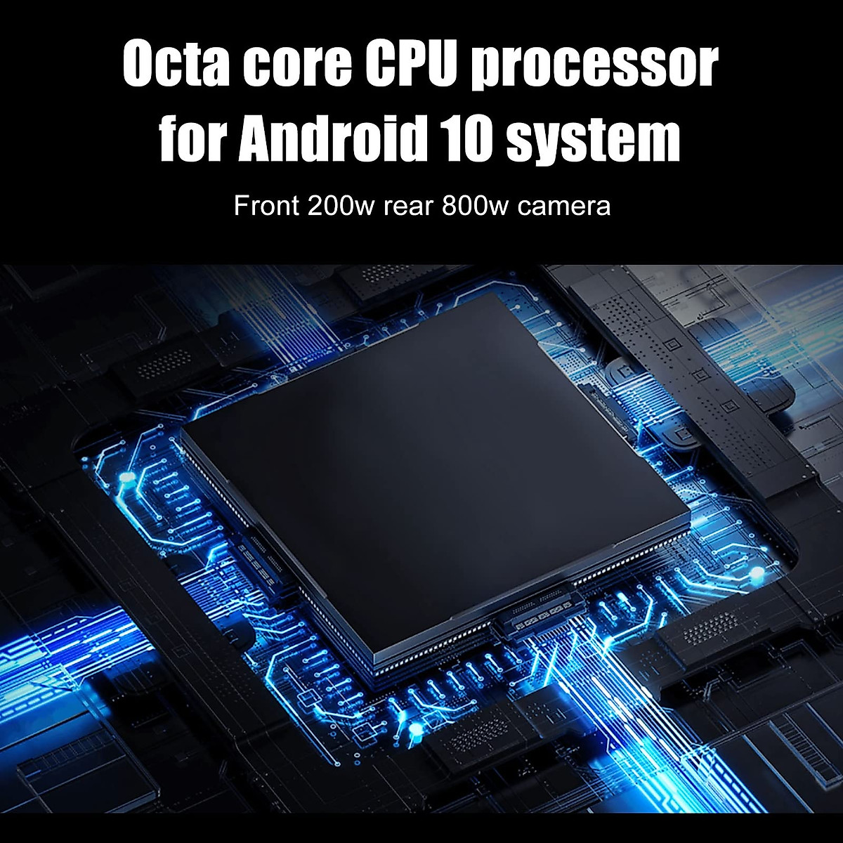 CHICIRIS 8 Inch Tablet, 4G RAM 64G ROM Octa Core CPU Processor Tablet 1960x1080 IPS Screen for Home Travel (US Plug)