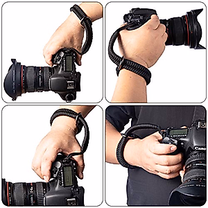 Camera Wrist Strap,1Pack Adjustable Nylon Camera Hand Strap,for GoPro,DSLR,Fuji,Canon and Mirrorless Cameras Photographers Quick Release,Paracord (green)