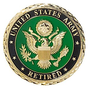 United States Army Retired Served with Pride Challenge Coin