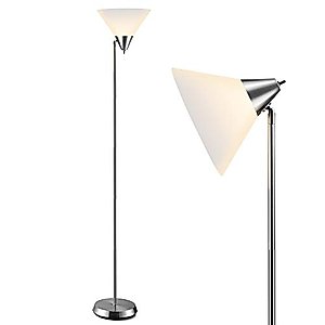 THOVAS Floor Lamp Standing Lamp Adjustable Head Arcylic Shade Floor Lamps for Living Room/Office/Bedroom by ONEXT