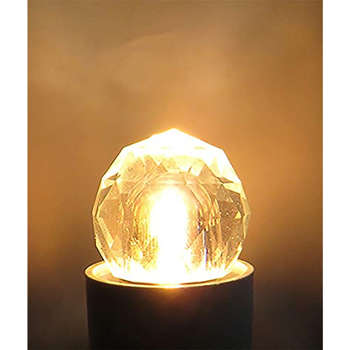 G9 2W LED Bulb Mini Globe Crystal Light (20W Equivalent) G9 Bi Pin Base Chandeliers Light Glass Cob Decorative Light Bulb for Home Lighting Ceiling Fan Warm White 3000K AC110V Dimmable 6 Pack