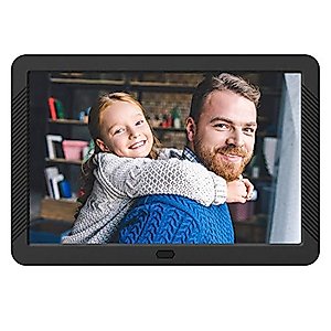 Atatat Digital Photo Frame with 1920x1080 IPS Screen, Digital Picture Frame Support Adjustable Brightness,Photo Deletion,1080P Video,Music,Slideshow,Remote,16:9 Widescreen (8 Inch)