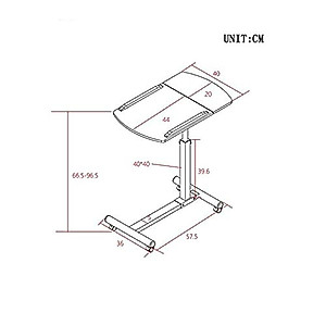 TREXD Computer Desk, Student Multifunctional Desk with Folding Desk Portable Home, Simple and