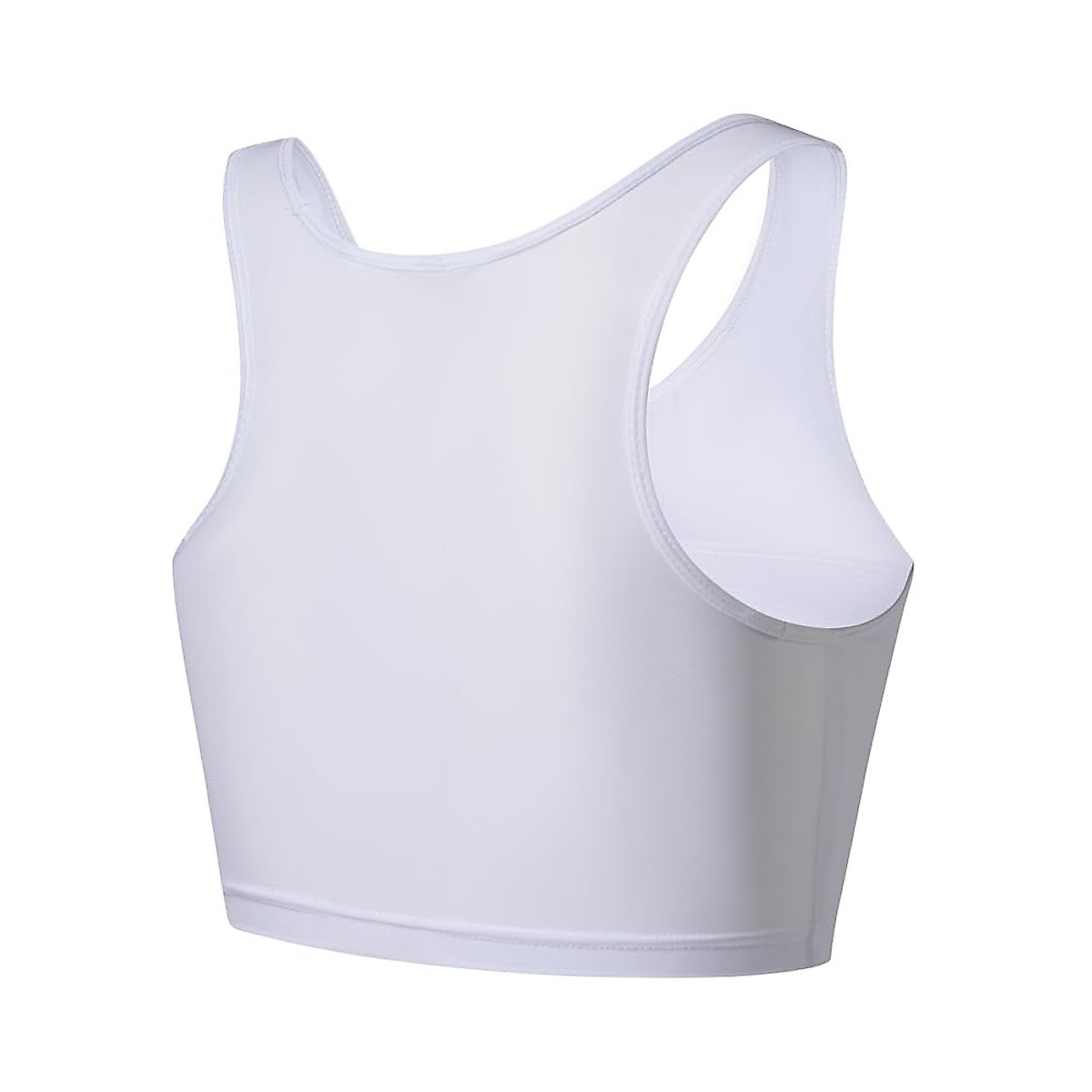 JARAZIN Chest Binder Transgender Binder Trans FTM Tomboy Zipper Breast Binder Bras Tank Top for Women (Small, White)