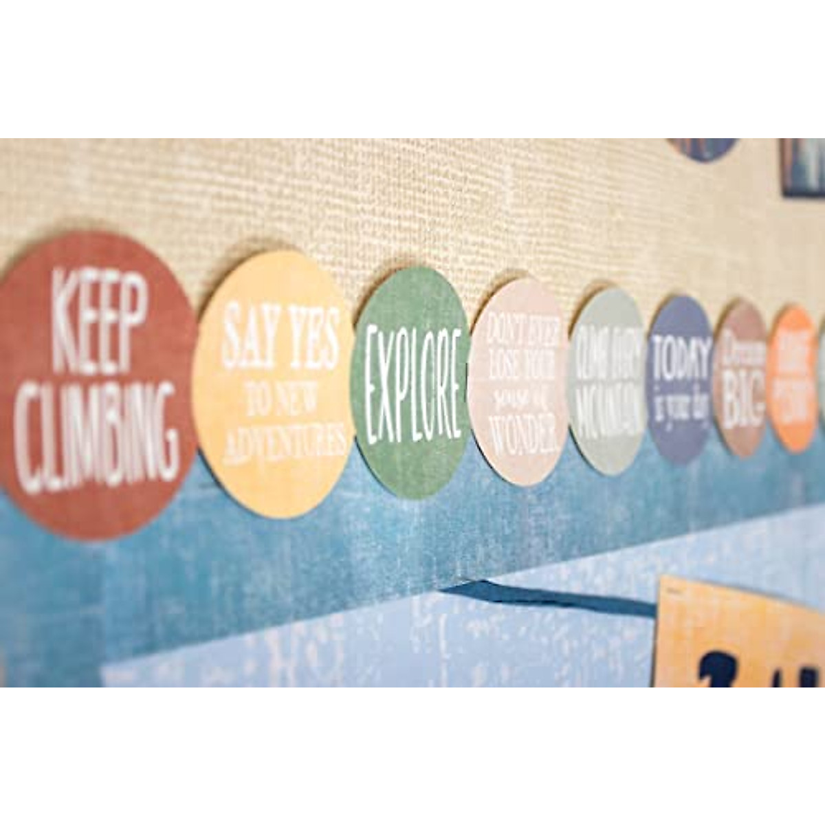 Teacher Created Resources Moving Mountains Positive Sayings Die-Cut Border Trim