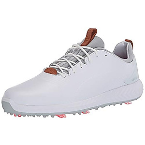 Puma Golf Men's Ignite Pwradapt Leather 2.0 Golf Shoe, White, 9 M US