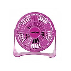 FanFair Mini High Velocity Personal Fan 4 Inch Fan Quiet Cooling, Tilt Up and Down Floor Fans Safe for Bedroom, Home or Office Use, Purple