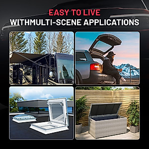 BDFHYK SF280M300 28inch 300lbs (1334N) Gas Shocks Struts Lift Support for Heavy-Duty DIY Builds,Murphy Bed,Sled Trailer,Tonneau Cover,Trap Door,Truck Cover, Lids, Hatches, Furniture, Boats, Set of 2