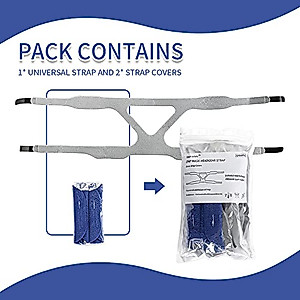 atacesotaiv Universal Headgear for CPAP Masks, Nasal CPAP Mask Headgear Straps Replacement Supplies for Resmed, Philip Respironics, Airfit (with 2 Free Strap Covers)
