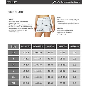 Willit Women's Shorts Hiking Athletic Shorts Yoga Lounge Active Workout Running Shorts Comfy Casual with Pockets Grayish Purple XS