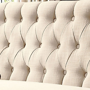 Rosevera Celino Loveseat Sofas for Living Room Loveseat Couch for Living Room Couch in a Box Sofa para Sala Love Seats Furniture Sofa in a Box Long Couches for Living Room Settee,Linen,Beige